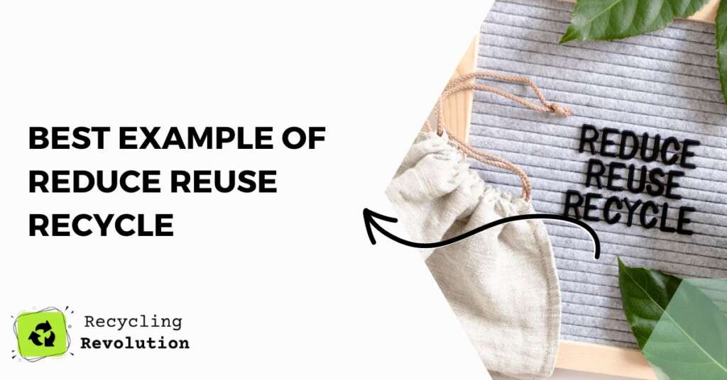 Best Example Of Reduce Reuse Recycle